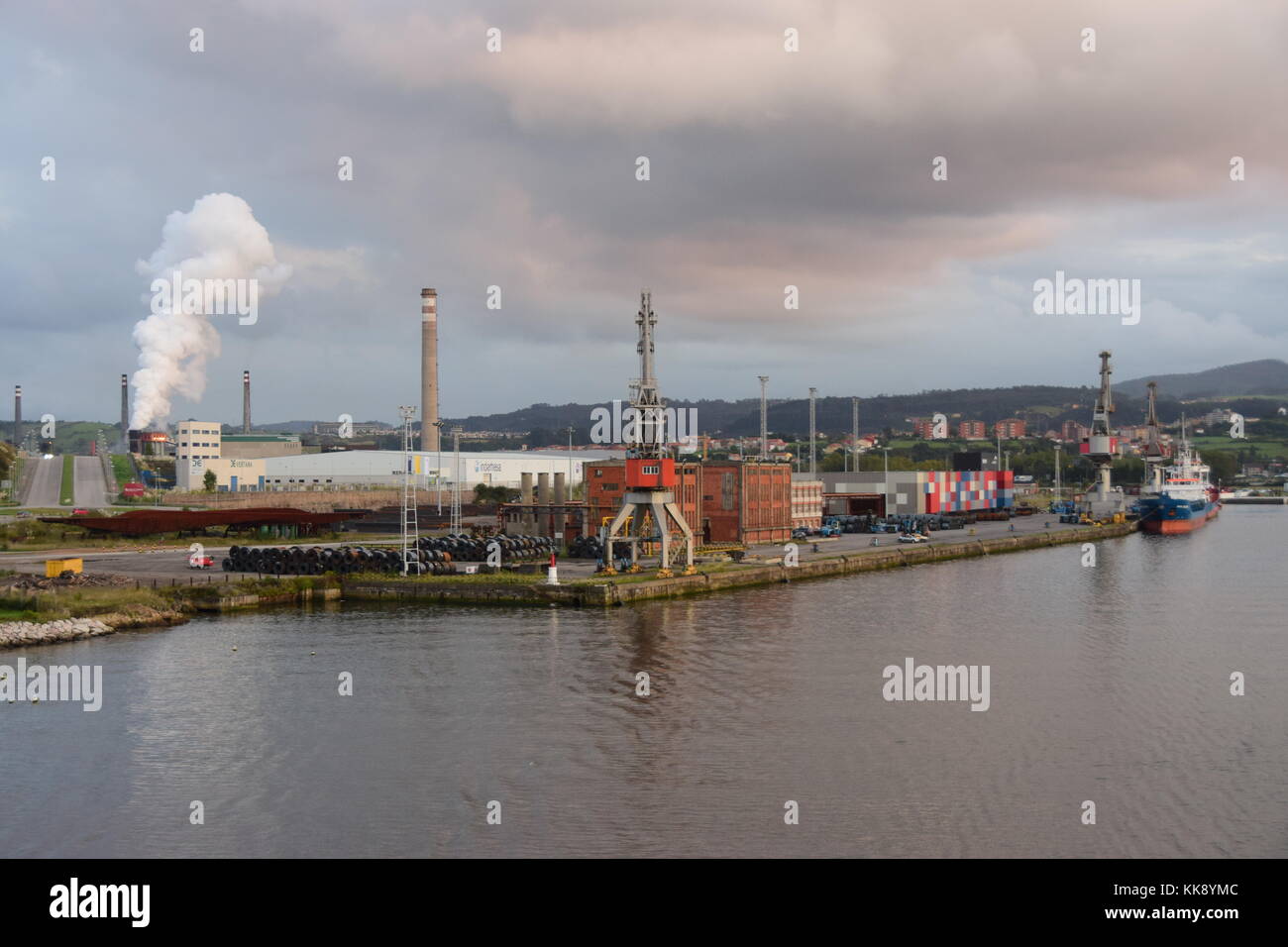 Port of Aviles, Northern Spain Stock Photo - Alamy