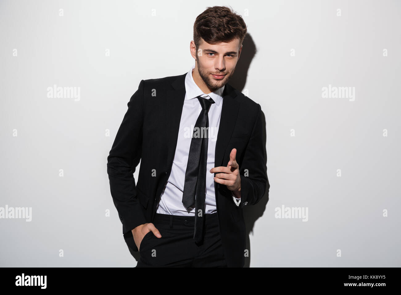 Black bristle man pointing hi-res stock photography and images - Alamy