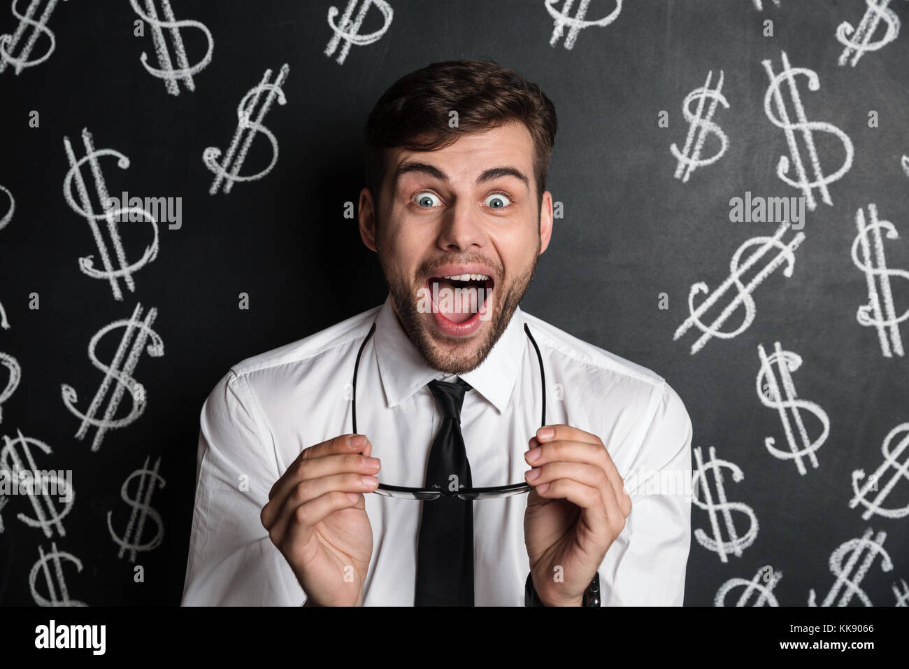 Close up amazed bearded hi-res stock photography and images - Alamy