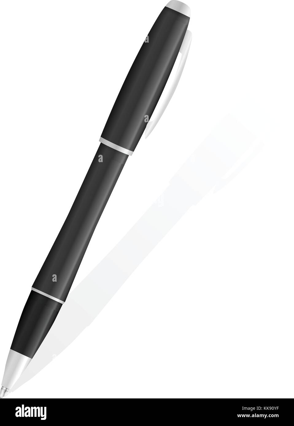 Ballpoint pen a on white background Stock Vector Image & Art - Alamy