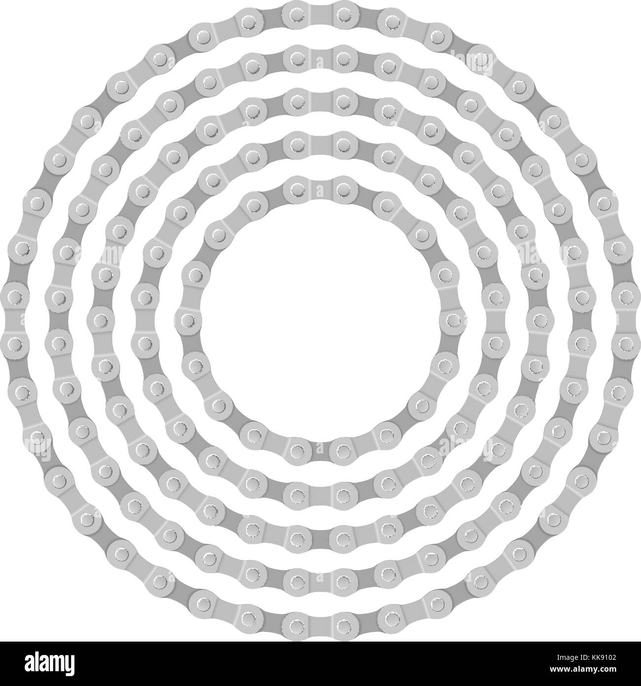 Chain link circle Black and White Stock Photos & Images - Alamy