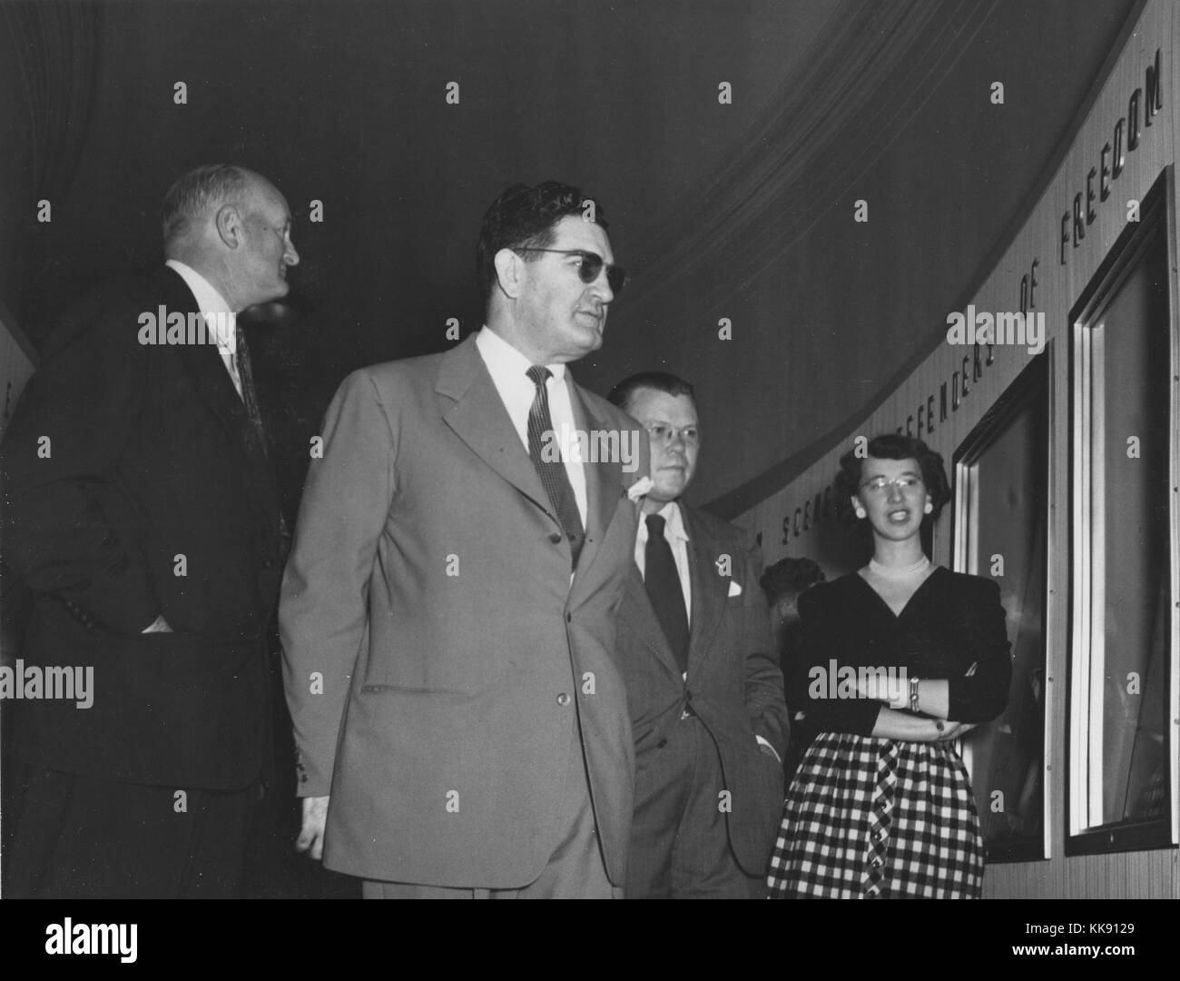 Photograph of Jess Larson at the Official Preview of the Freedom Train ...