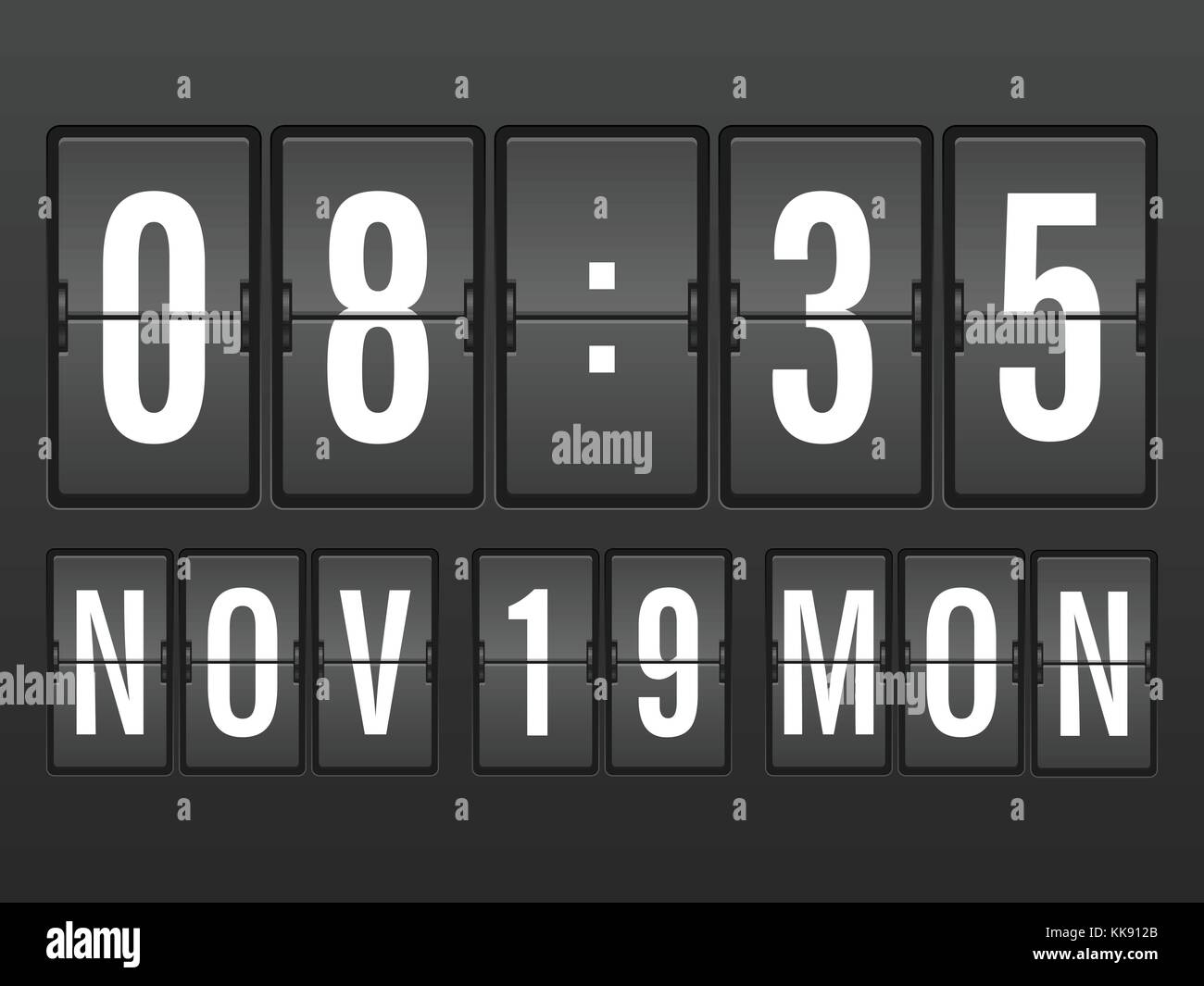 Flip clock hi-res stock photography and images - Alamy