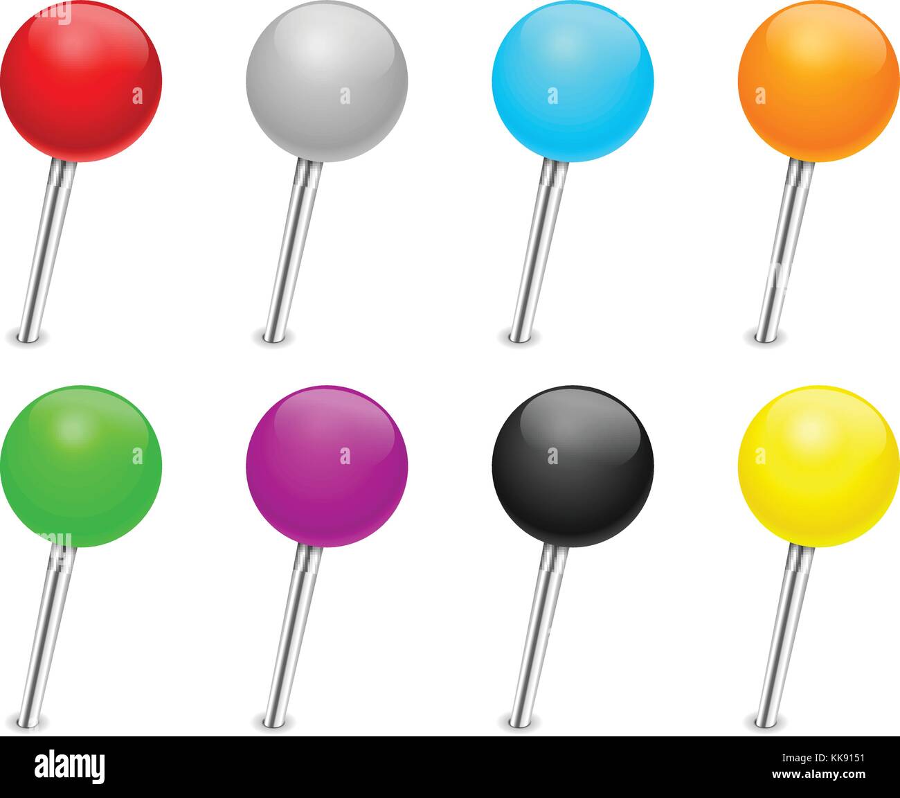 Map marker set on a white background Stock Vector Image & Art - Alamy
