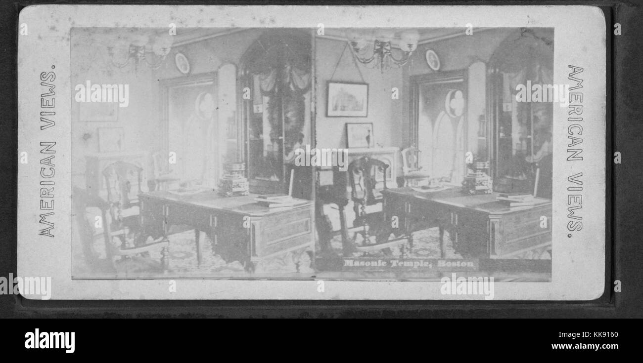 Masonic Temple, Boston. 1890 Stock Photo - Alamy