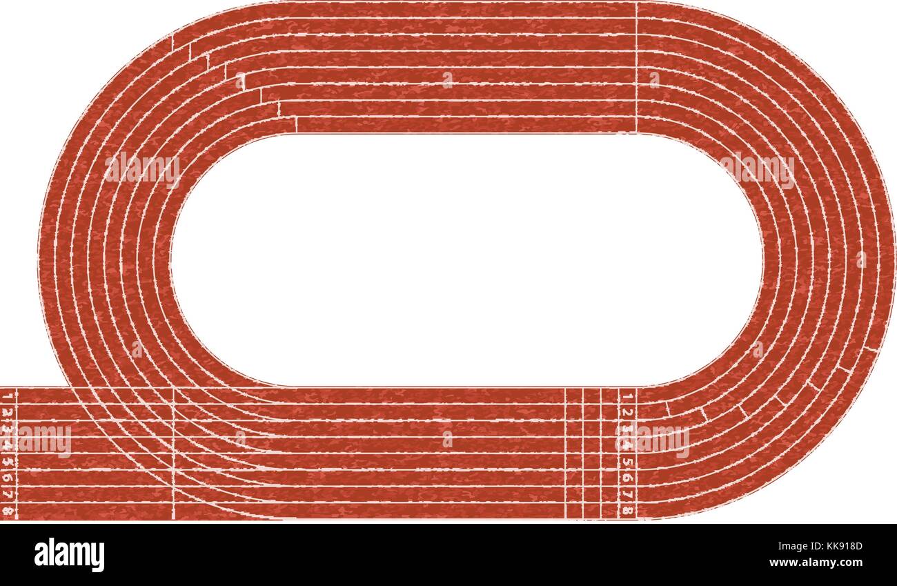 Track And Field Lanes Clip Art