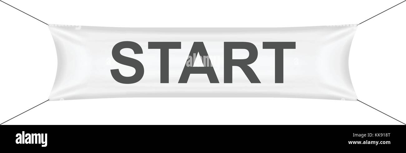 Start banner on a white background Stock Vector Image & Art - Alamy