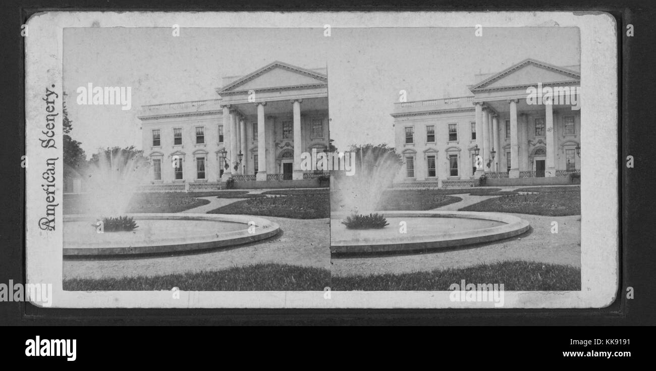 Front view government house Black and White Stock Photos & Images - Alamy