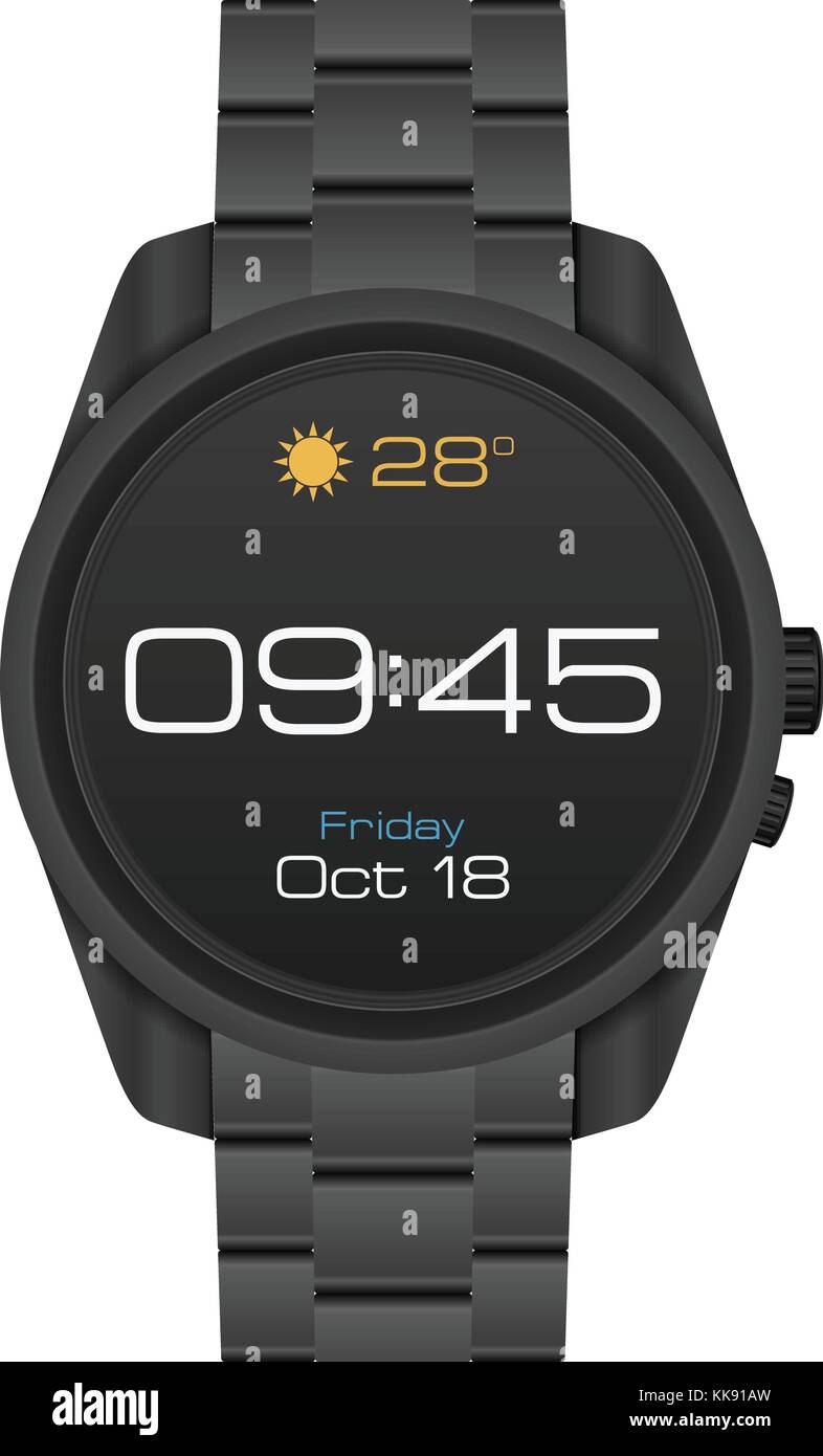 Watch on a white background Stock Vector Image & Art - Alamy