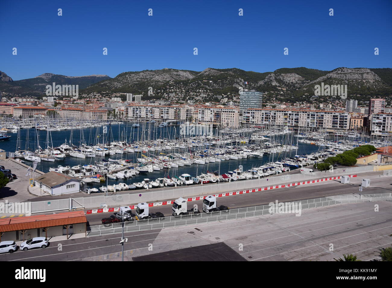 Quayside in the port of Toulon, France Stock Photo - Alamy