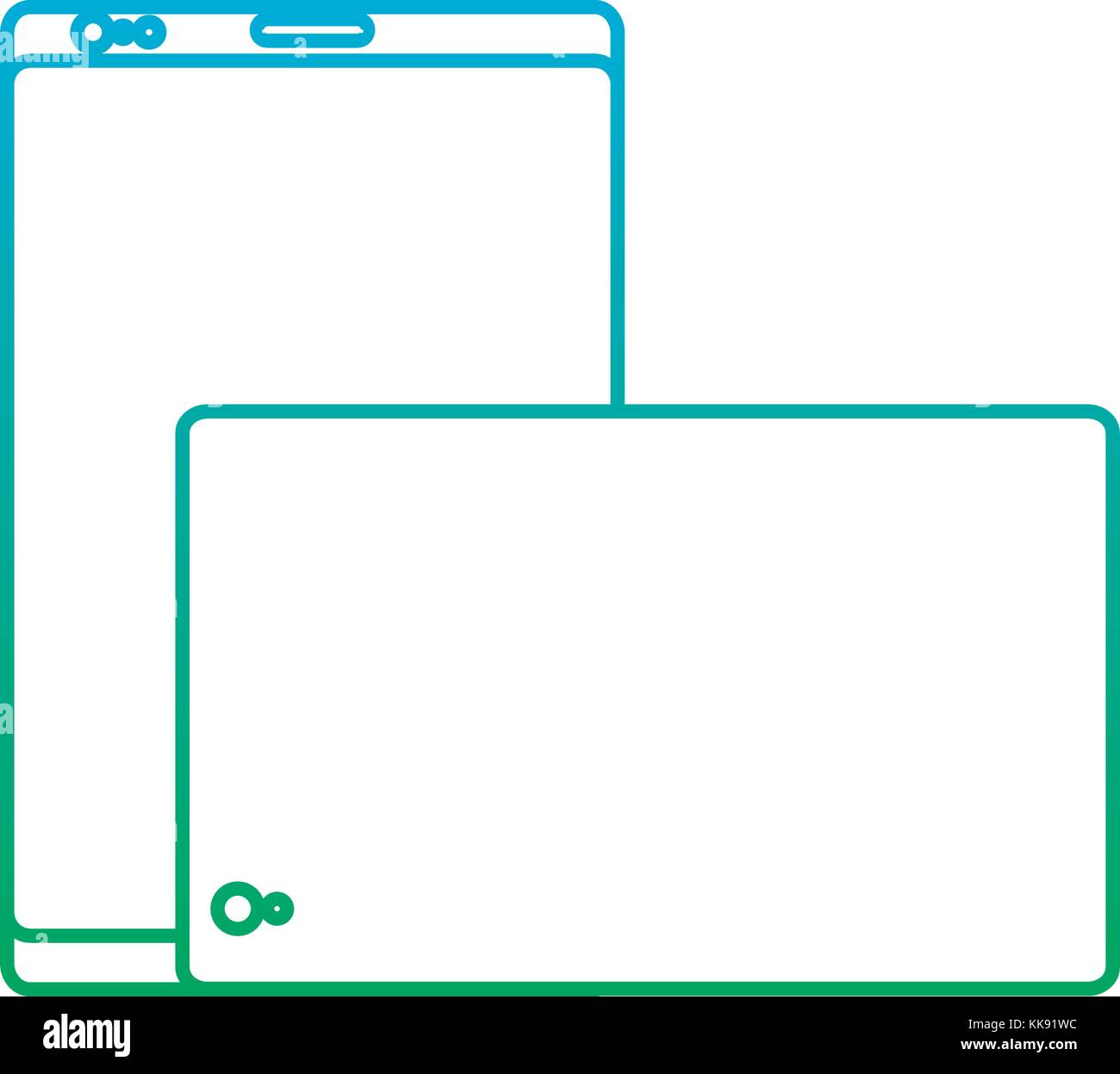smartphone front and back with glass reflection digital device i Stock ...