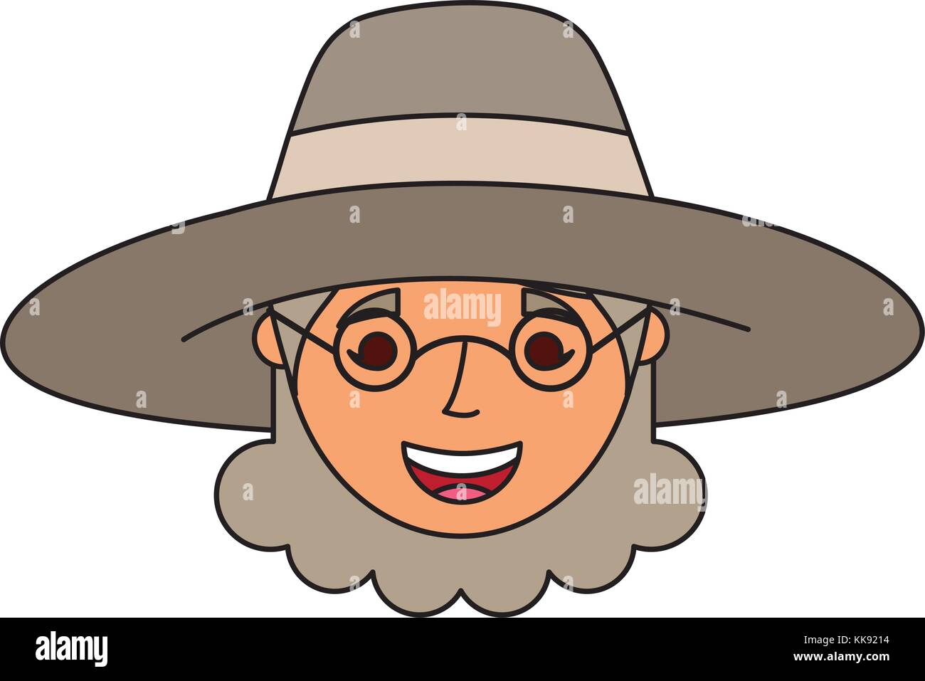 old woman portrait lady grandma cartoon Stock Vector Image & Art - Alamy