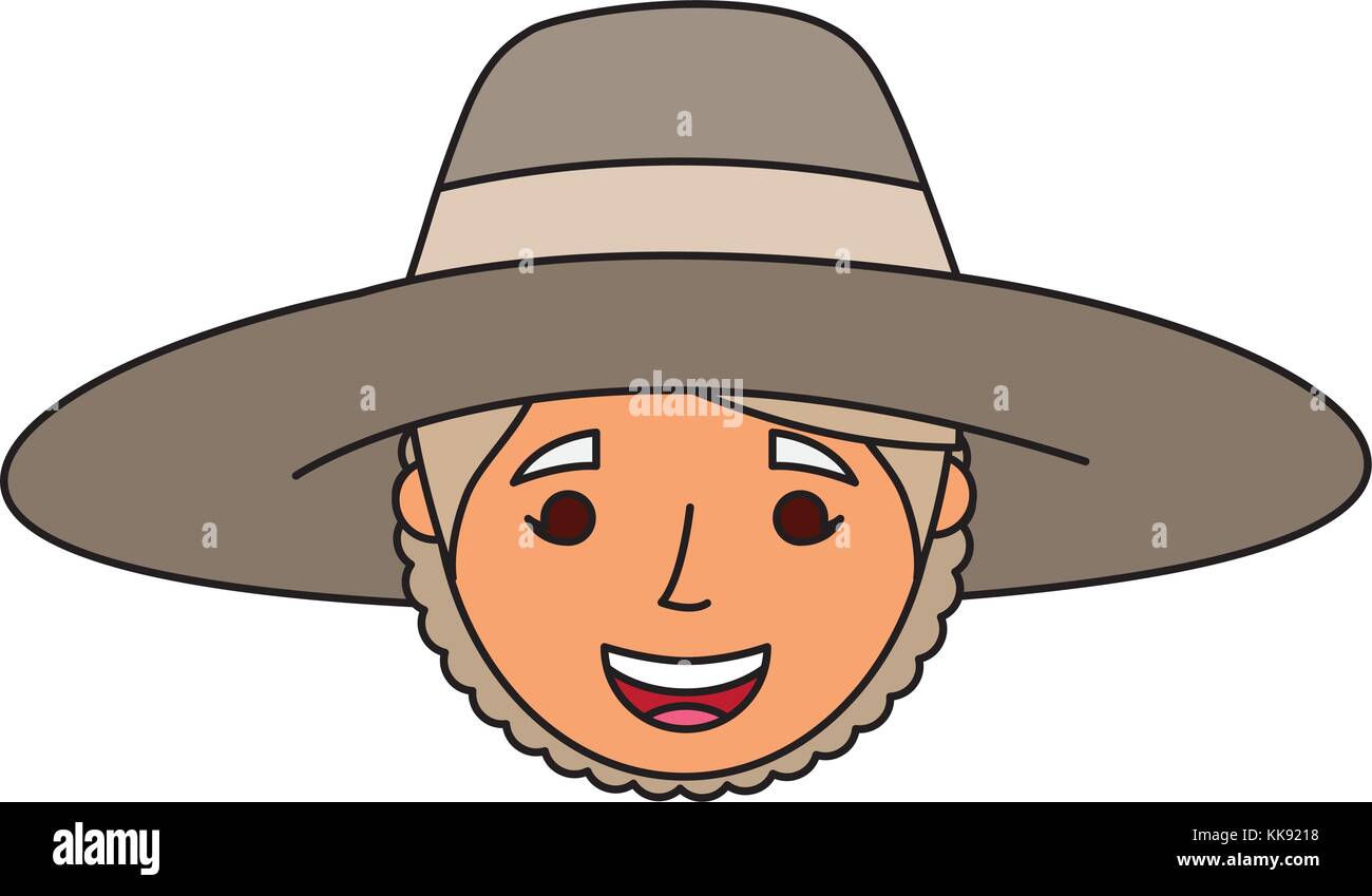 old woman portrait lady grandma cartoon Stock Vector Image & Art - Alamy
