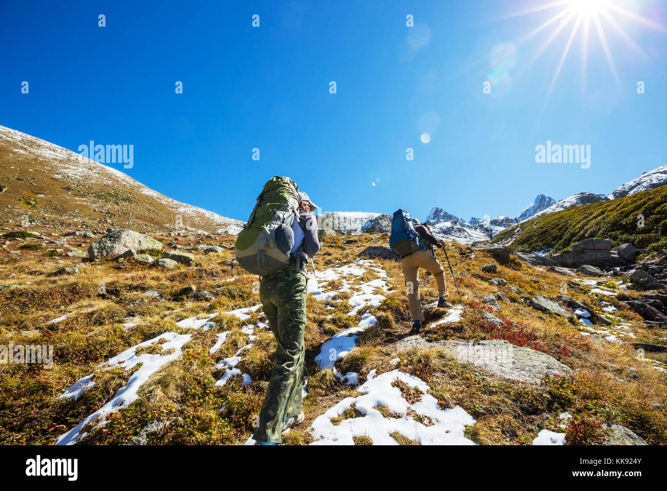 Hike in Kackar Mountains in eastern Turkey, autumn season Stock Photo ...