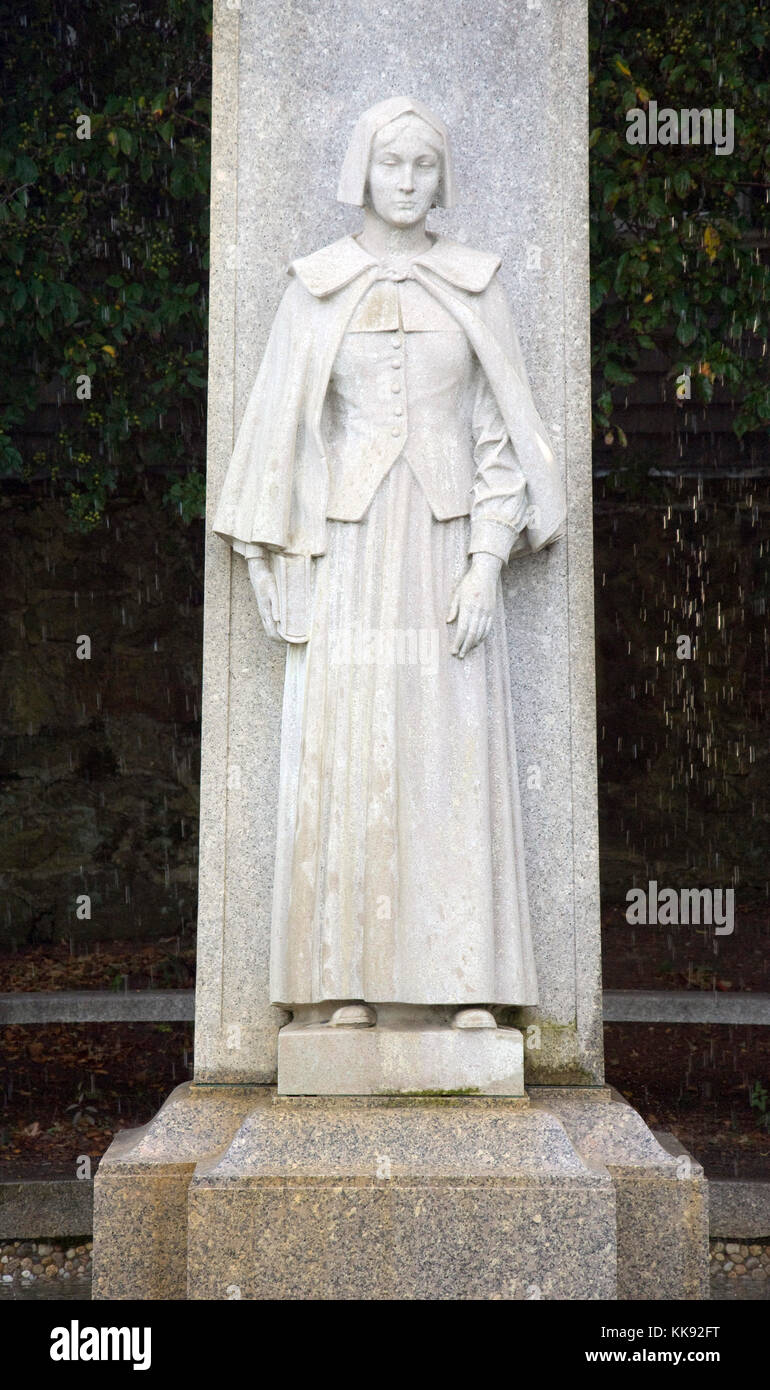 Pilgrim maiden statue hi-res stock photography and images - Alamy