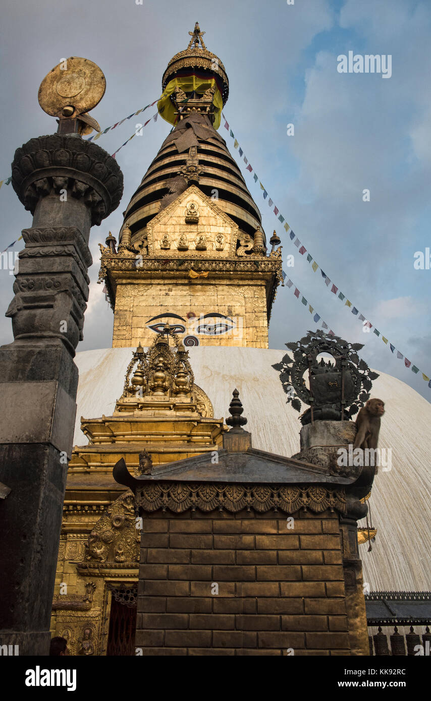 Swayambhunath, the Monkey Temple, Kathmandu, Nepal Stock Photo - Alamy