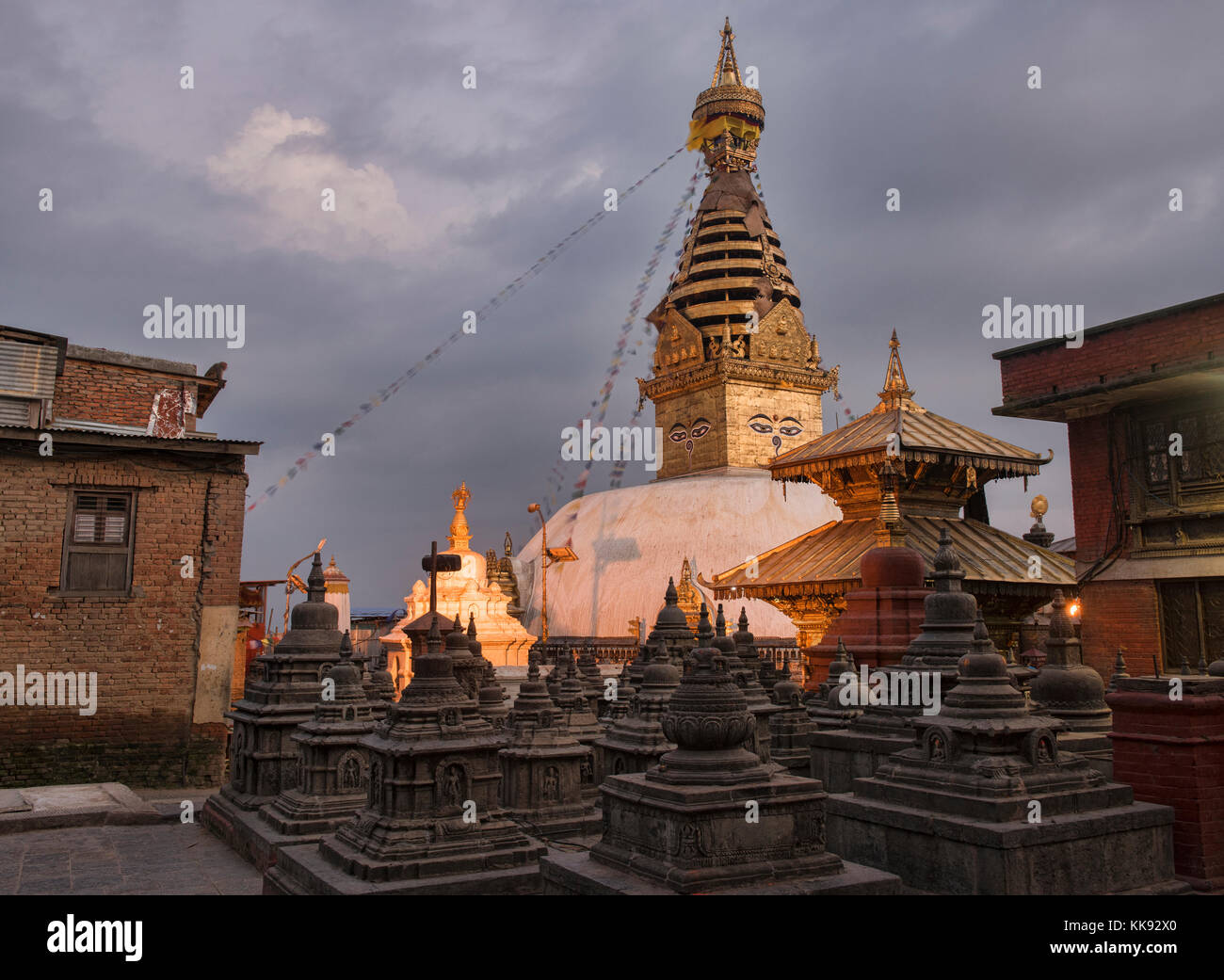 Swayambhunath, the Monkey Temple, Kathmandu, Nepal Stock Photo - Alamy