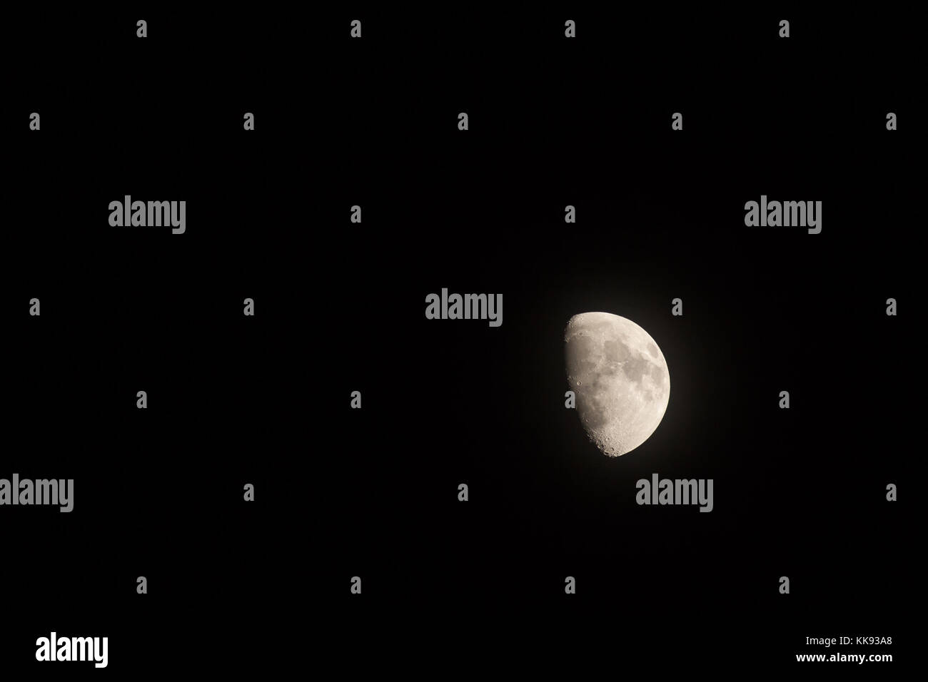 Close up of The Moon in the Night time with Black sky background Stock ...