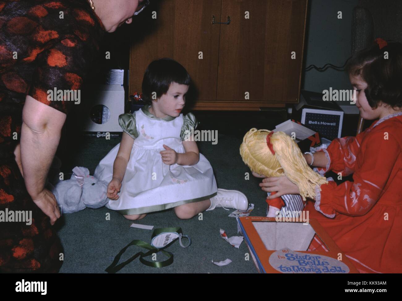 Vernacular snapshot image of baby, 1963 Stock Photo - Alamy