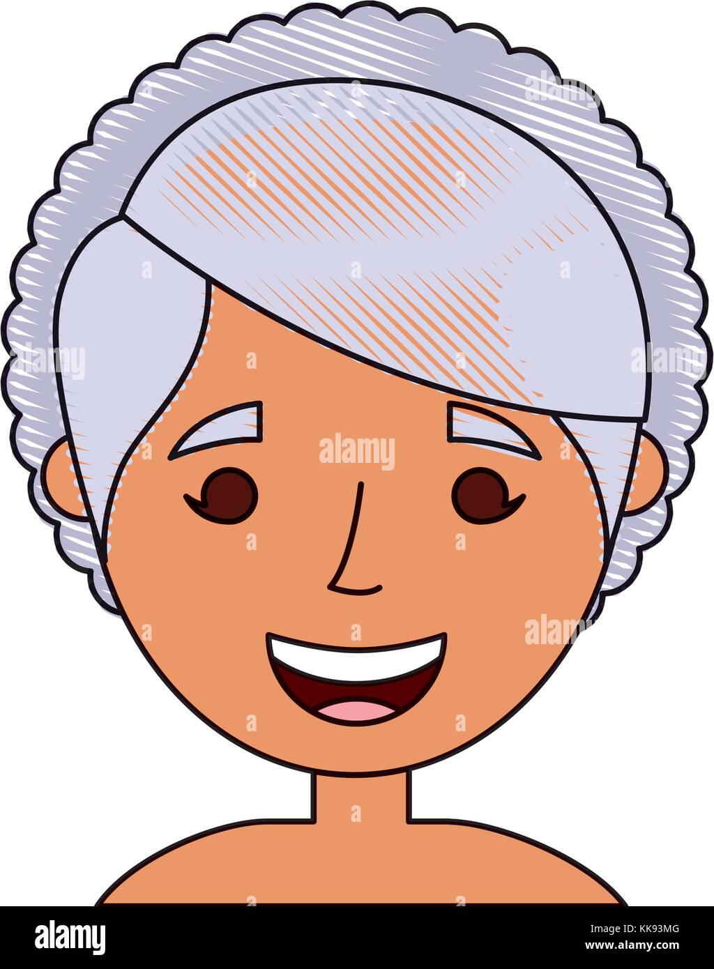 old woman face lady grandma cartoon Stock Vector Image & Art - Alamy