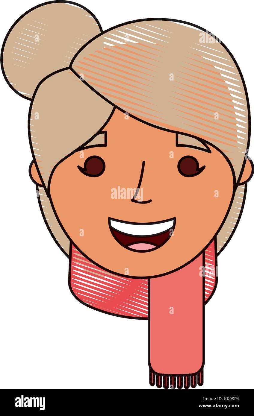 Old Woman Cartoon Face
