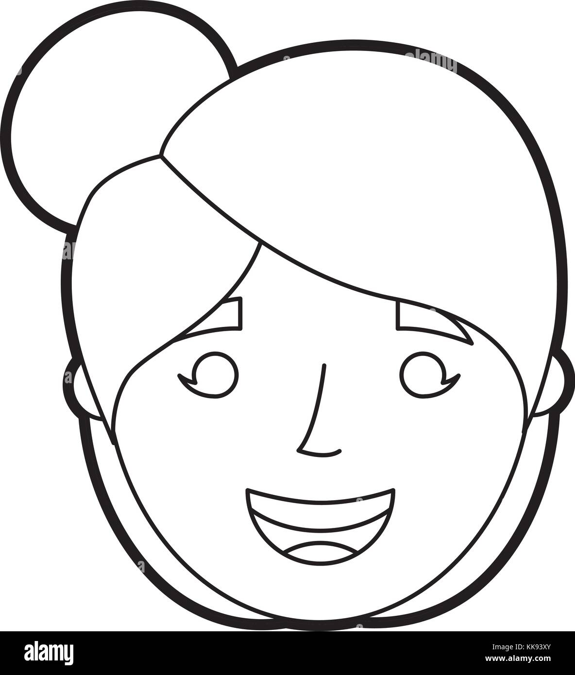 old woman face lady grandma cartoon character Stock Vector Image & Art ...