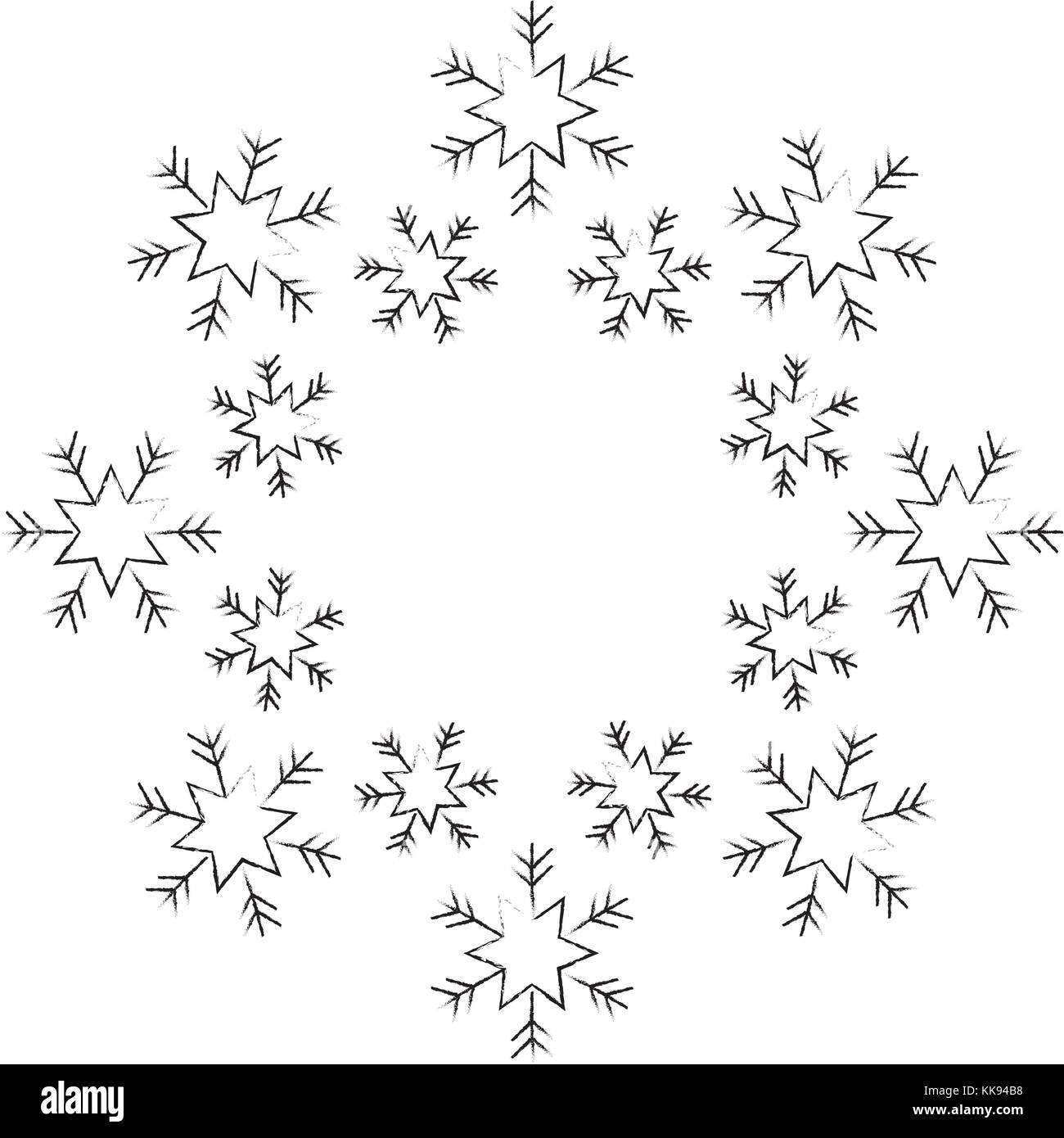 christmas snowflake season motif design Stock Vector Image & Art - Alamy
