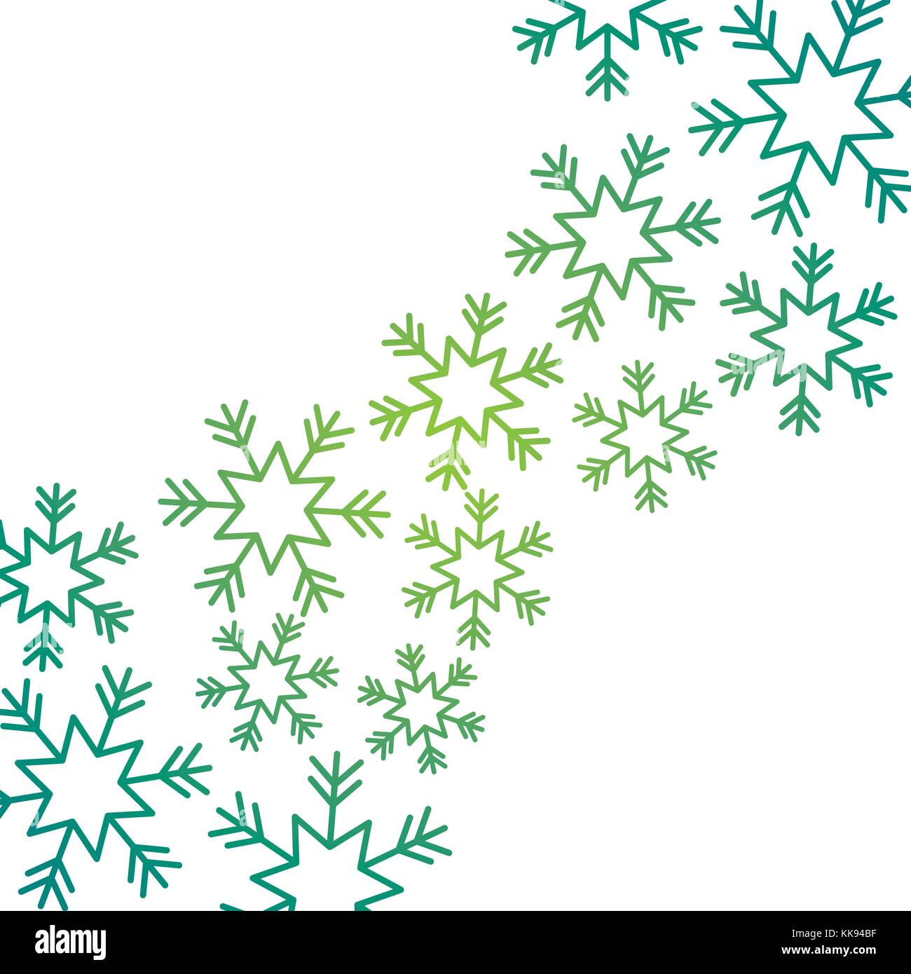 christmas snow flake falling card decoration Stock Vector Image & Art ...