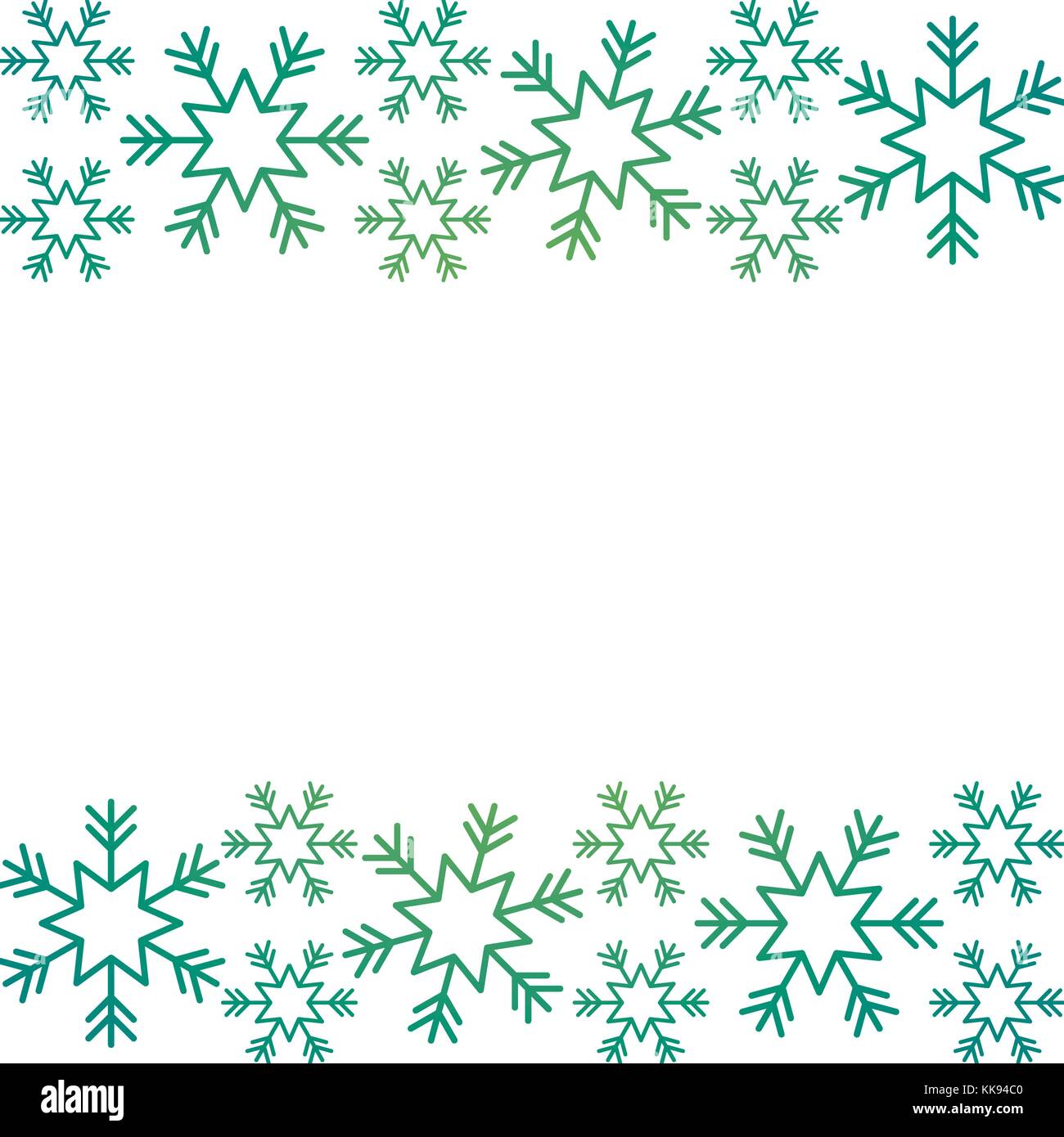 christmas border snowflake winter design background Stock Vector Image ...