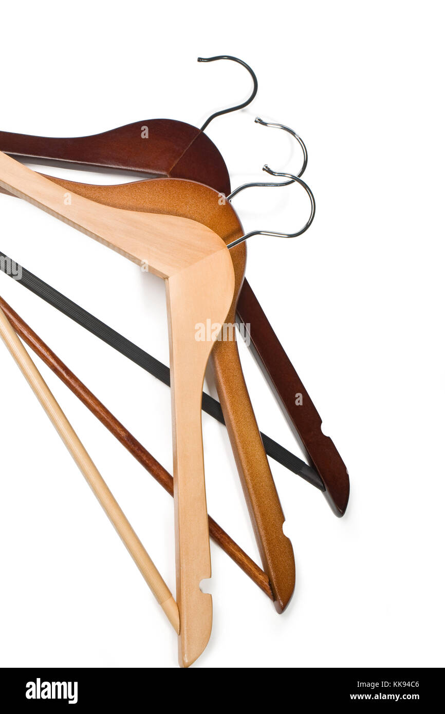 Hangers isolated on the white background.with clipping path Stock Photo ...