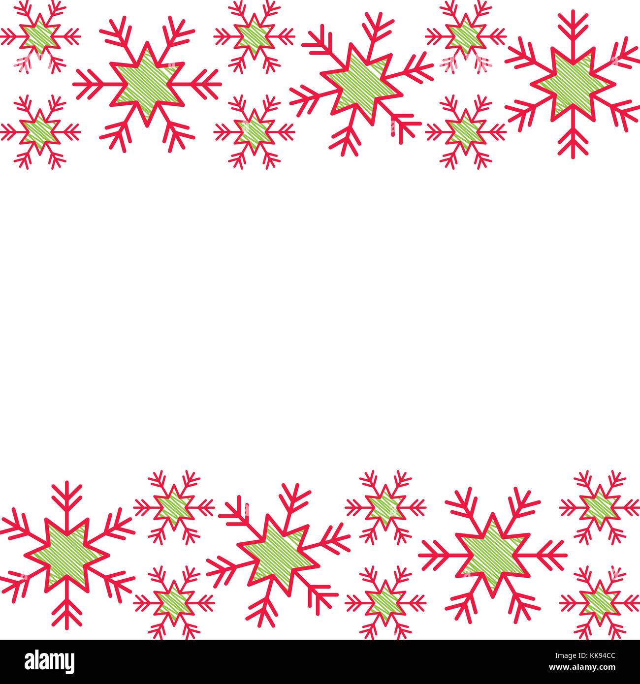 christmas border snowflake winter design background Stock Vector Image ...