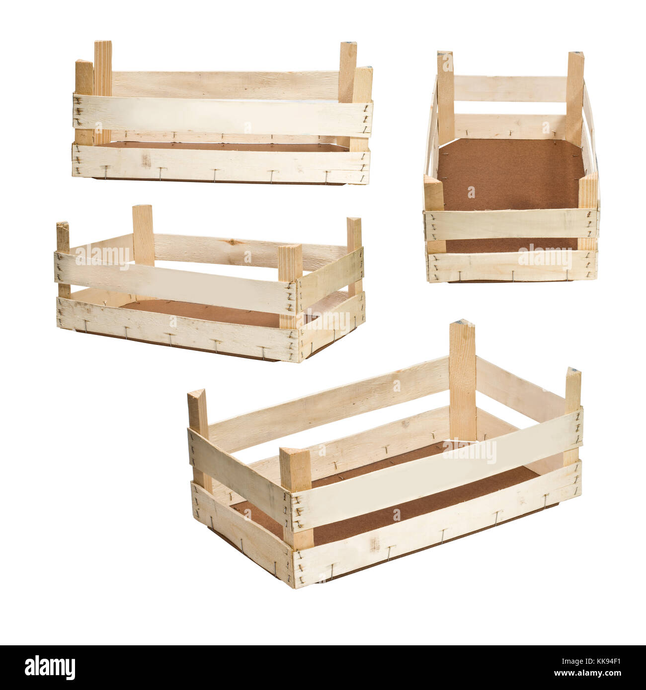 Supermarket delivery crates Cut Out Stock Images & Pictures - Alamy