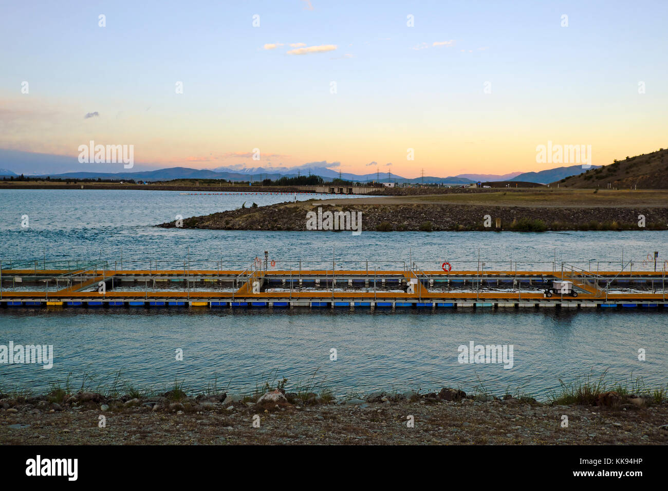 Lake Benmore is located in the South Island of New Zealand. It was ...