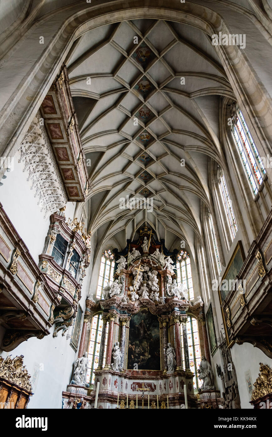 Interior view of the Cathedral of Graz Stock Photo - Alamy