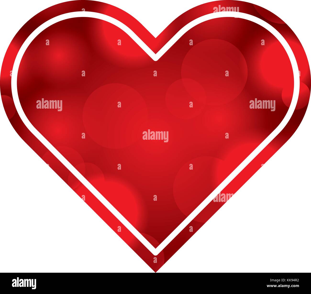 decorative heart blurred bright romantic love image Stock Vector Image ...