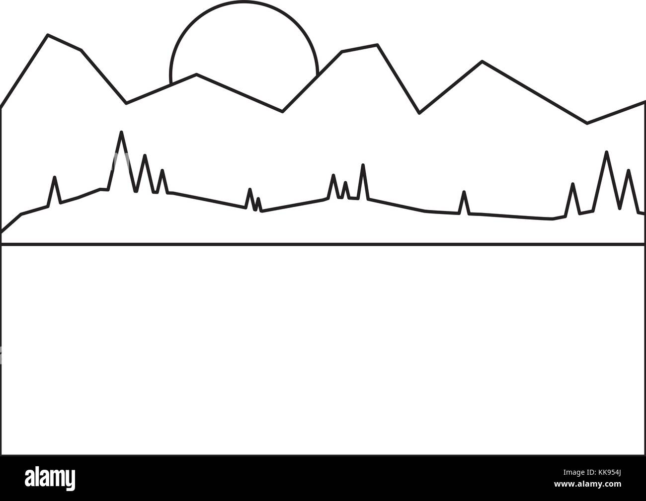 Landscape Forest River Outline High Resolution Stock Photography and ...