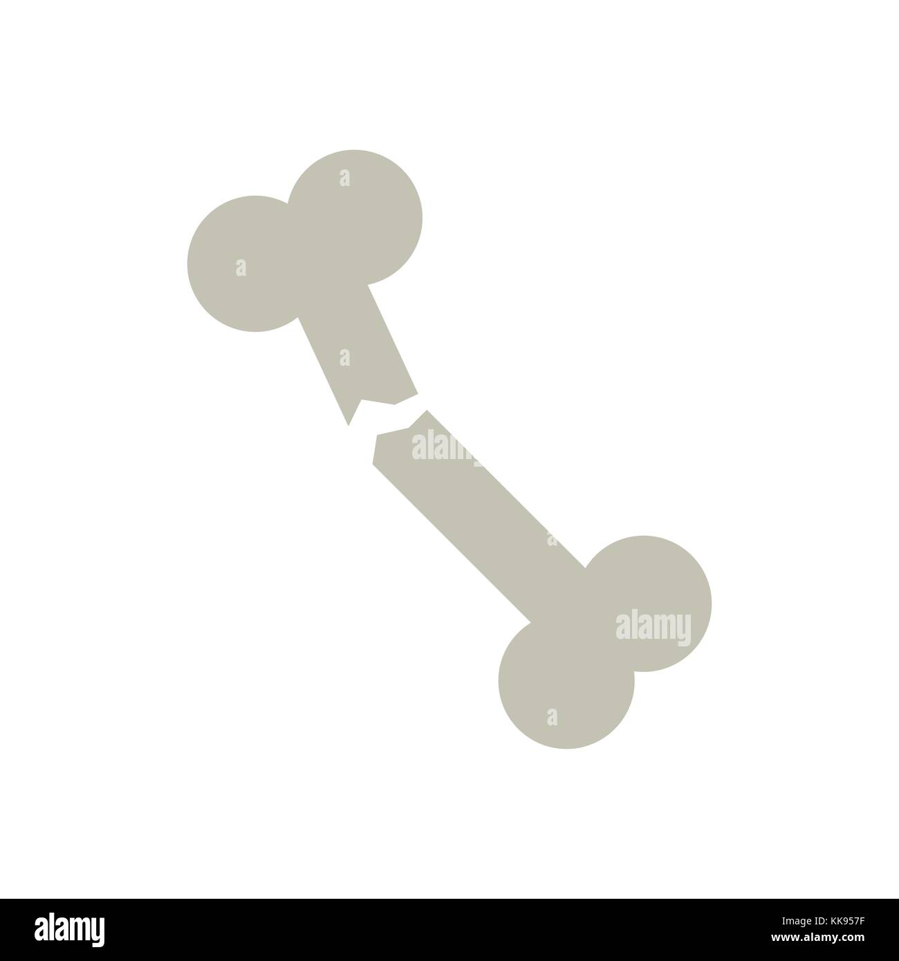 Simple Bone Fracture Symbol Vector Graphic Illustration Design Stock ...