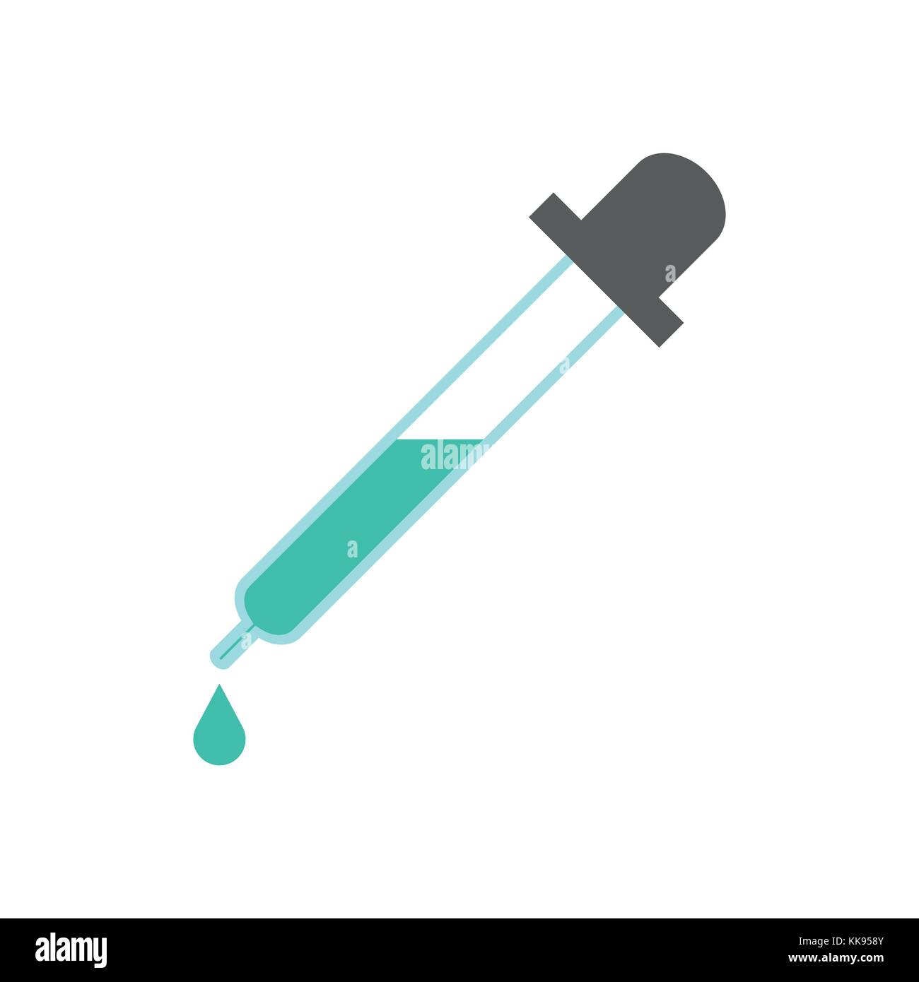 Simple Pipette Symbol Vector Graphic Illustration Design Stock Vector ...