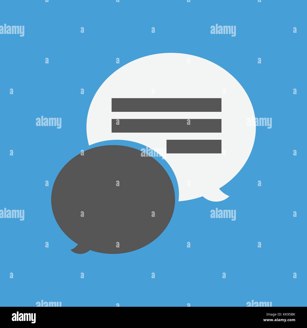 Simple Chat Symbol Icon Vector Graphic Illustration Design Stock Vector ...