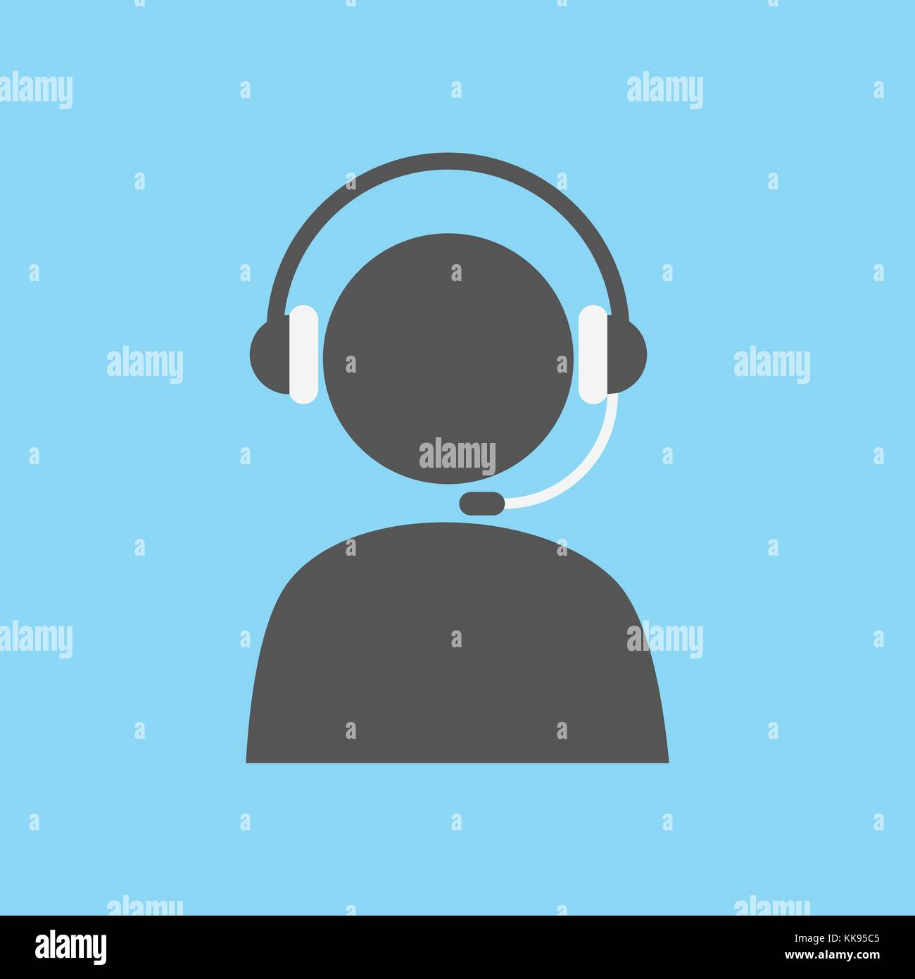 Simple Customer Service Symbol Vector Graphic Illustration Design Stock ...