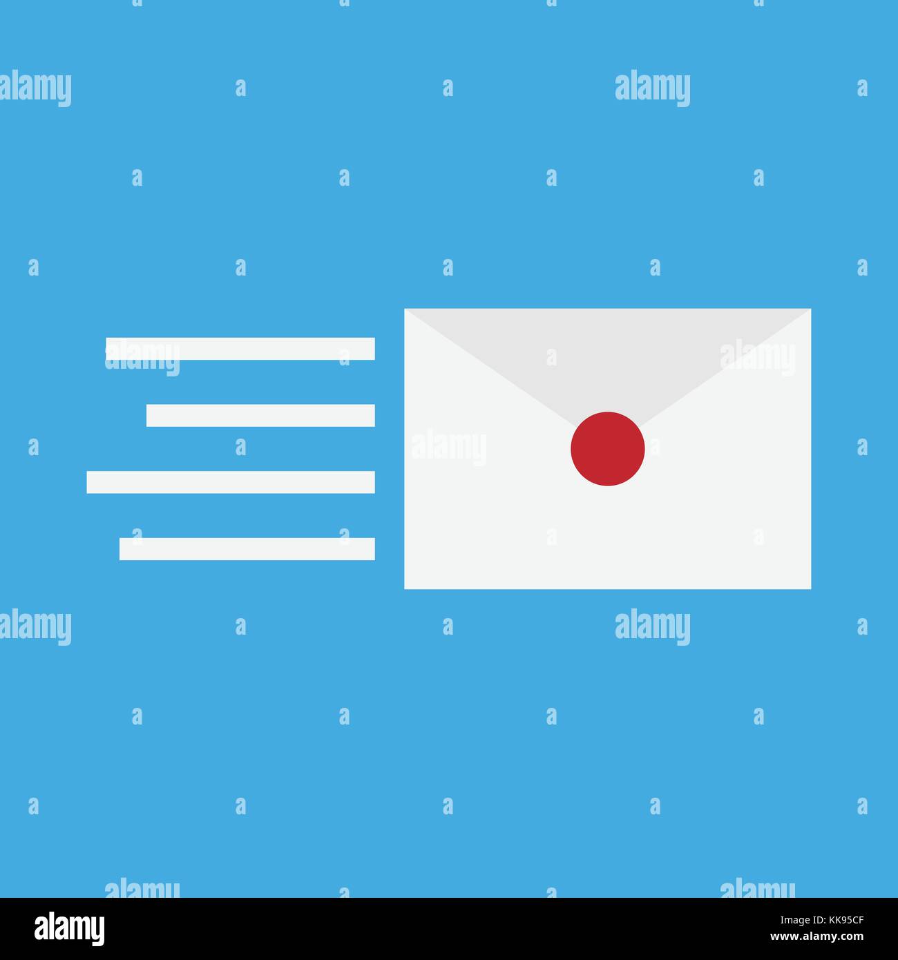 Simple Mail Send Symbol Vector Graphic Illustration Design Stock Vector ...