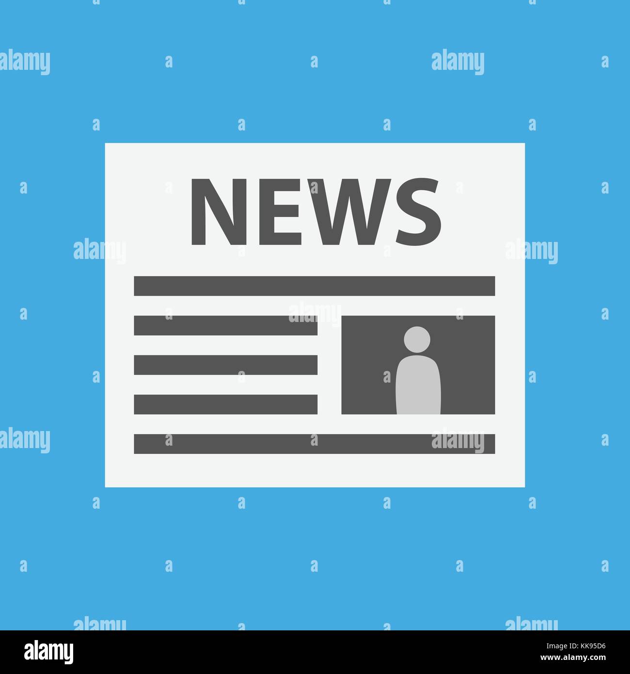 Simple Newspaper Symbol Vector Graphic Illustration Design Stock Vector ...