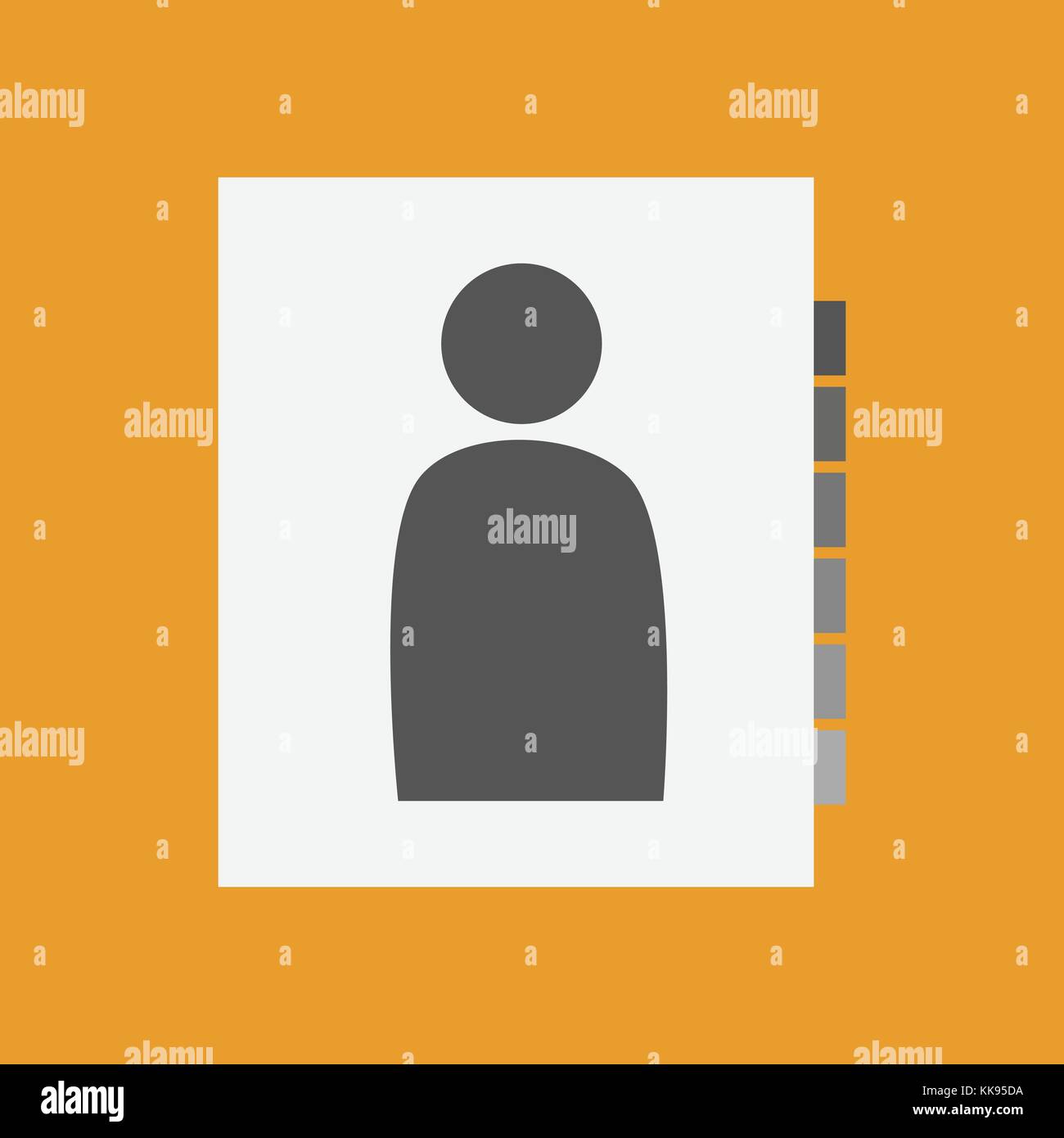 Simple Common Phone Book Contact Symbol Vector Graphic Illustration ...