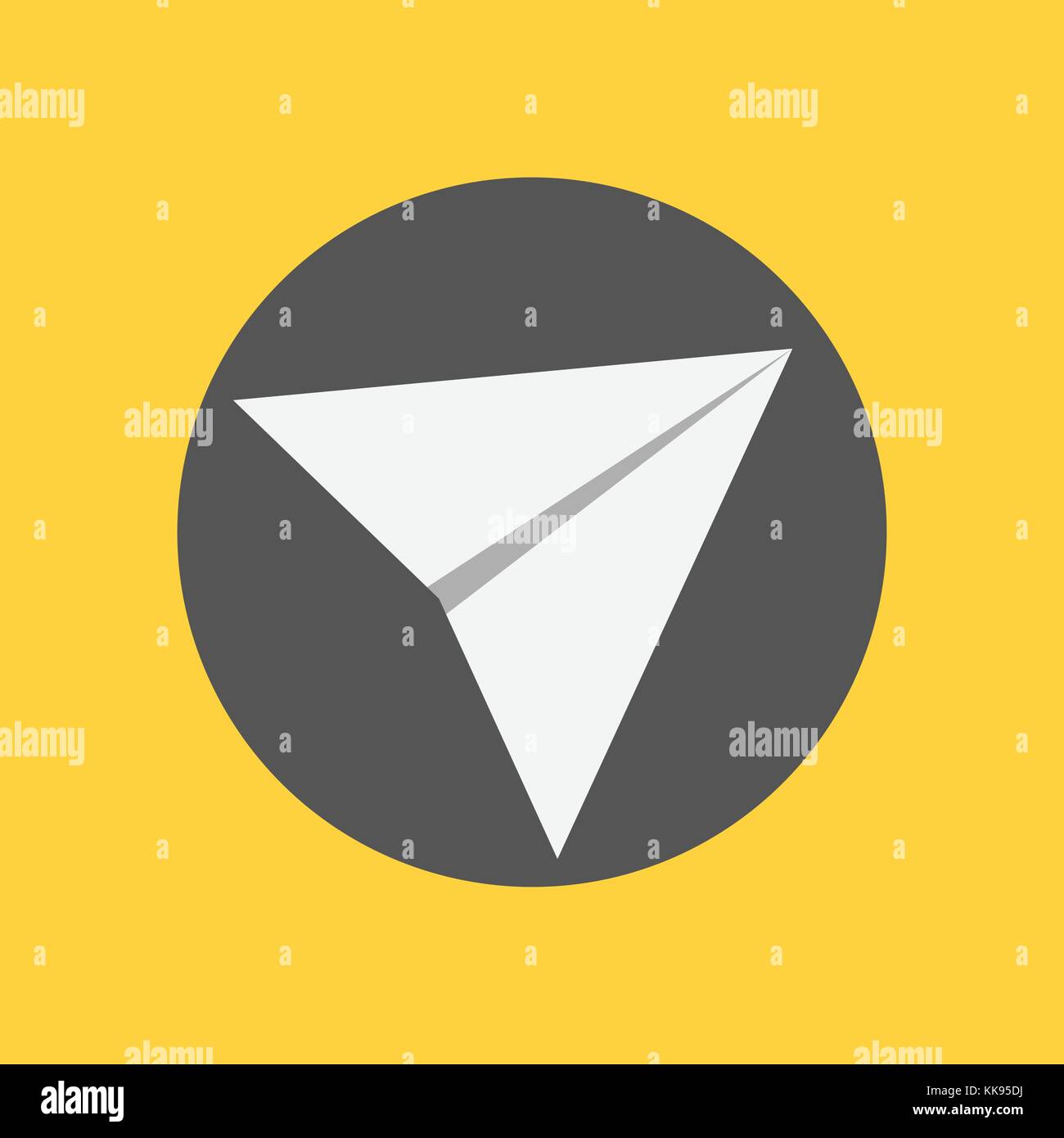 Simple Send Button Paper Plane Vector Graphic Illustration Design Stock ...