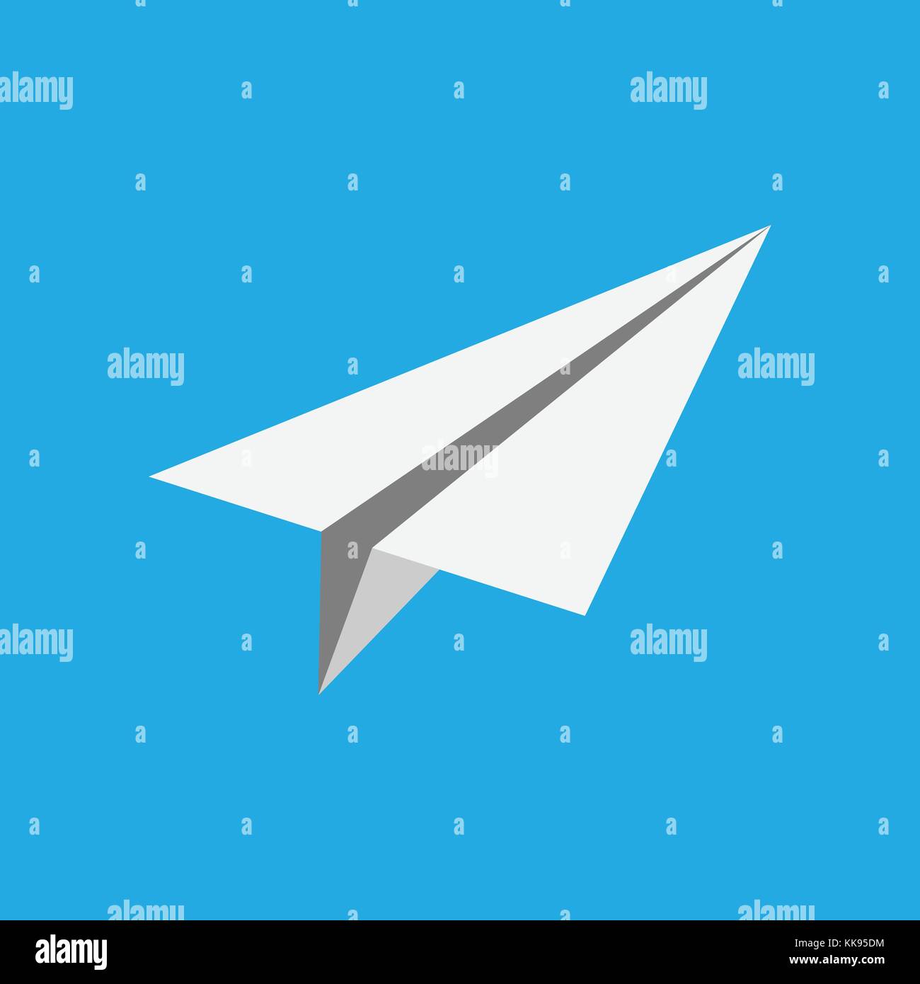 Simple Paper Plane Symbol Vector Graphic Illustration Design Stock ...