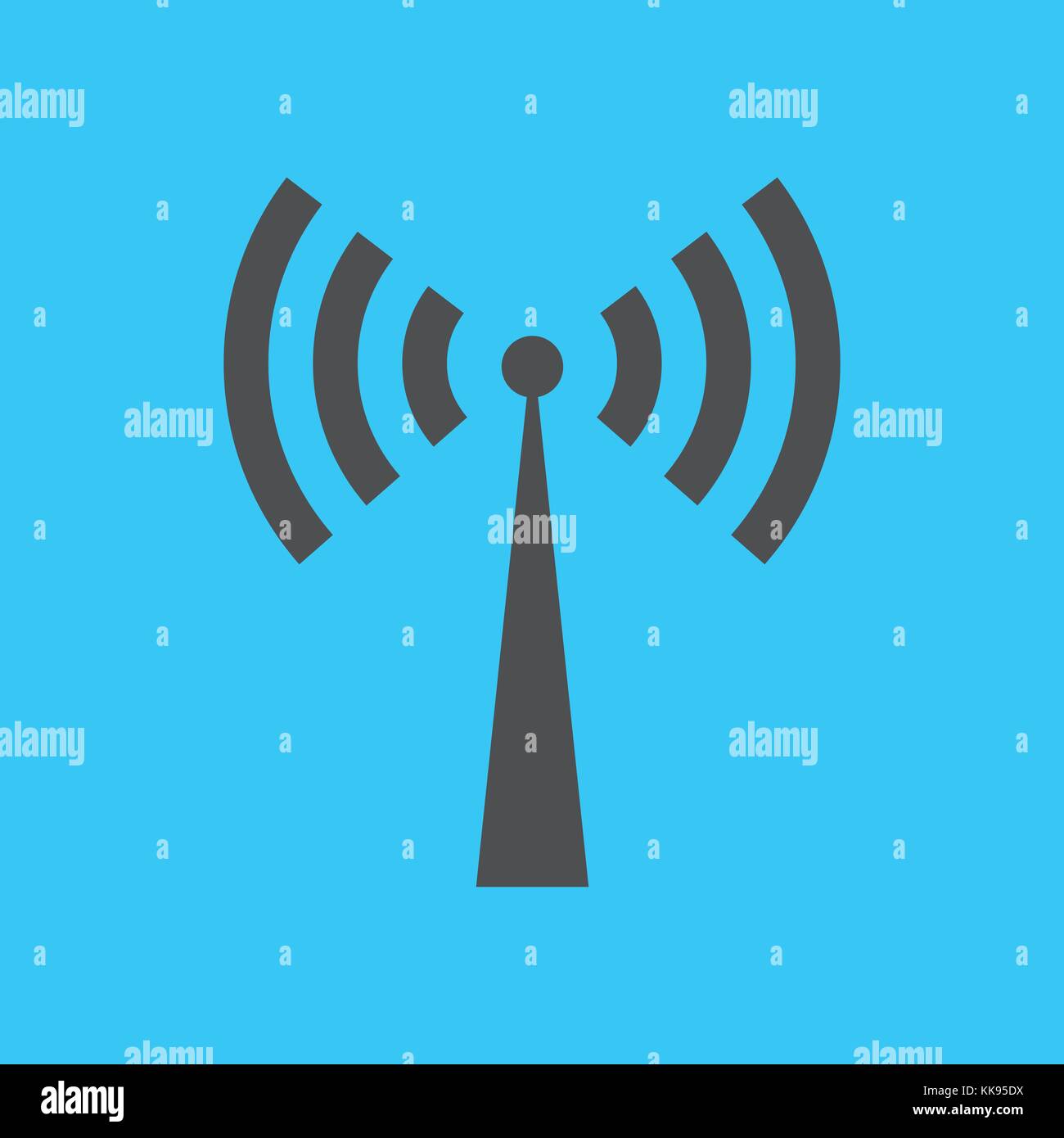 Simple Signal Tower Symbol Vector Graphic Illustration Design Stock ...