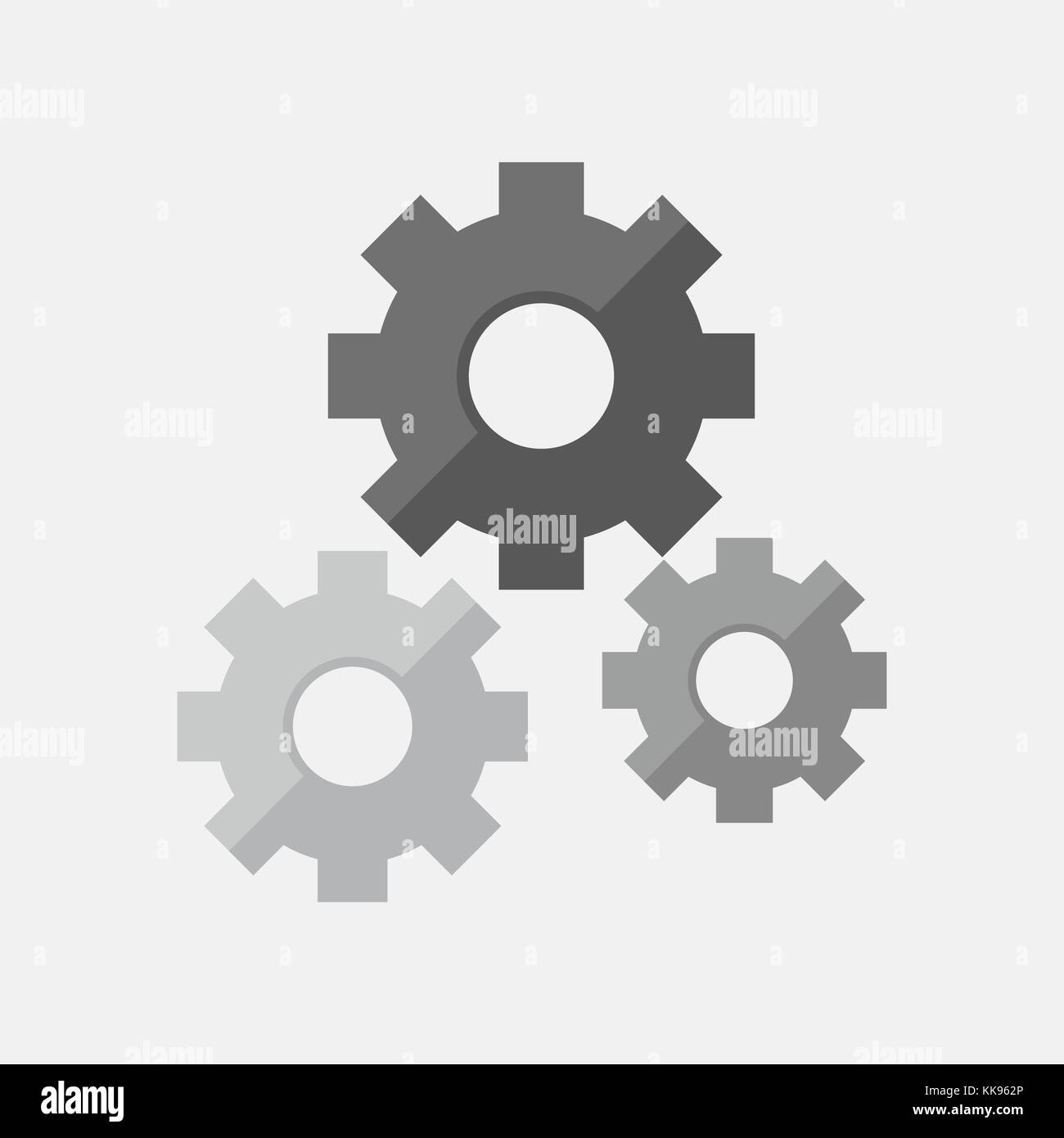Gear Setup Control Vector Graphic Illustration Design Stock Vector ...