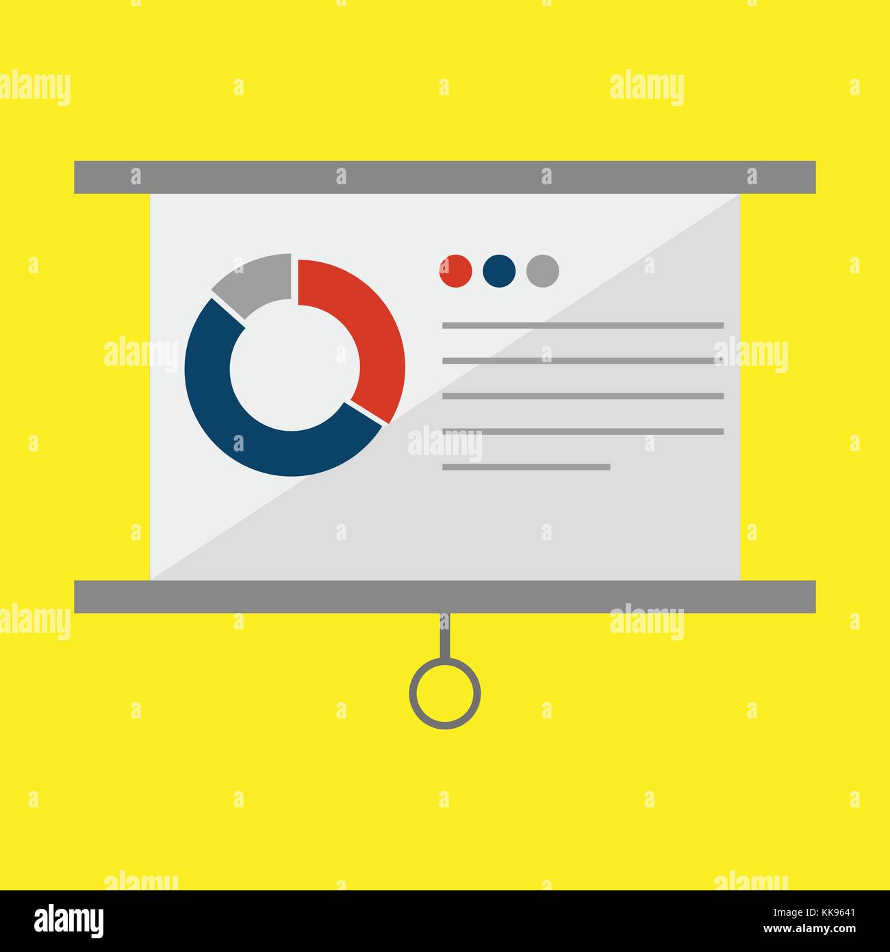 Simple Office Presentation Vector Graphic Illustration Design Stock ...