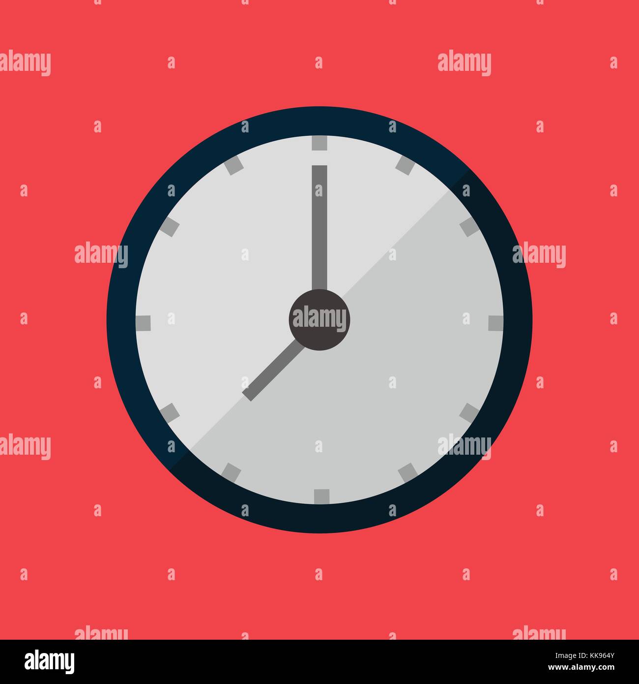 Simple Round Clock Vector Graphic Illustration Design Stock Vector ...