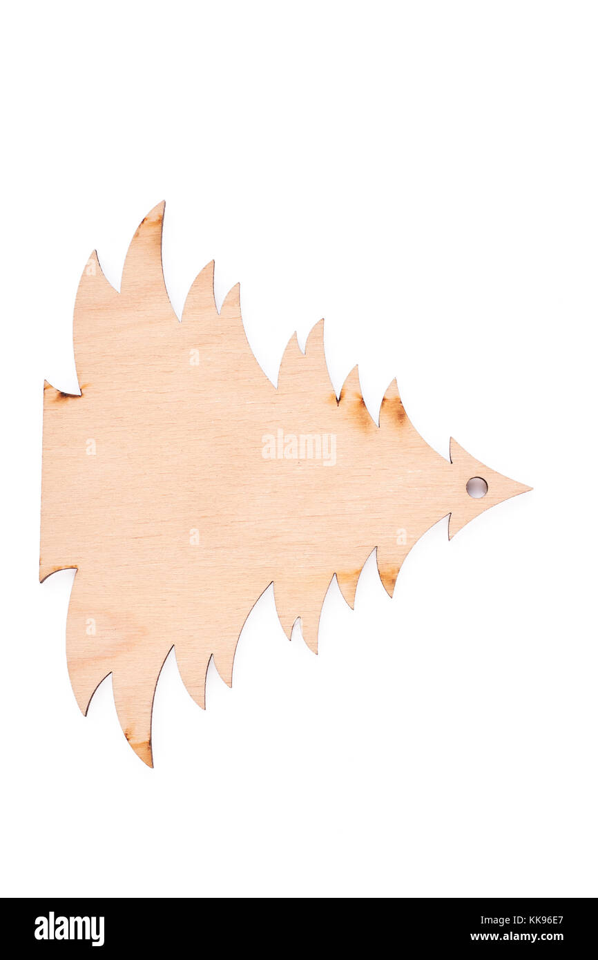 Carved wooden Christmas tree, top view Stock Photo - Alamy